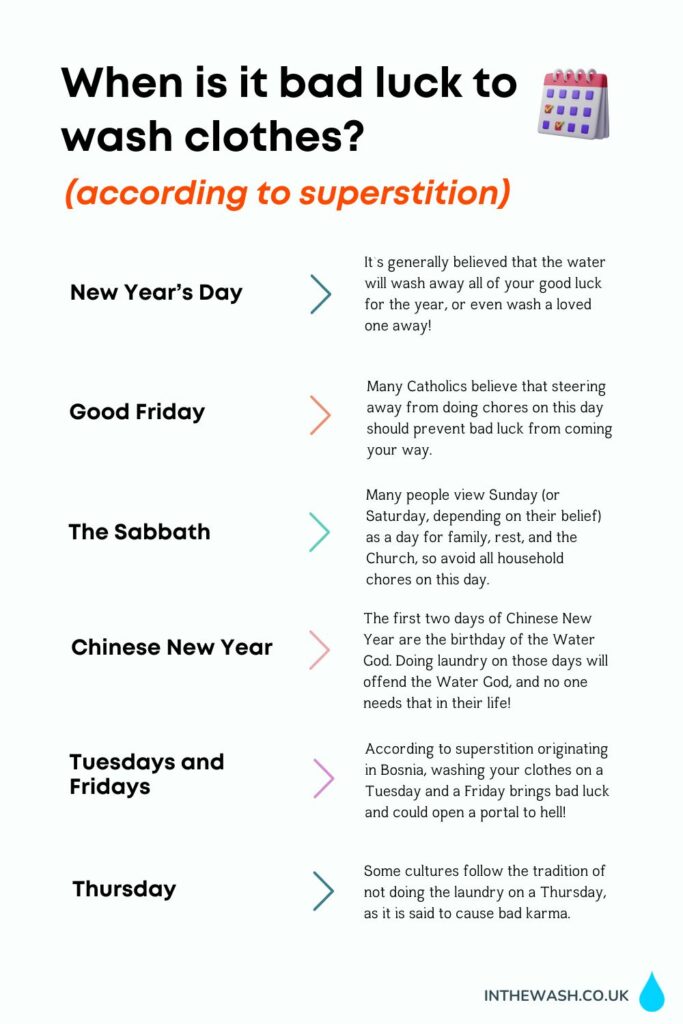 When Is it Bad Luck to Wash Clothes? (According to Superstition)