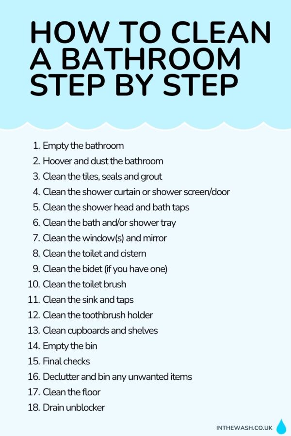 How to Clean a Bathroom Step by Step