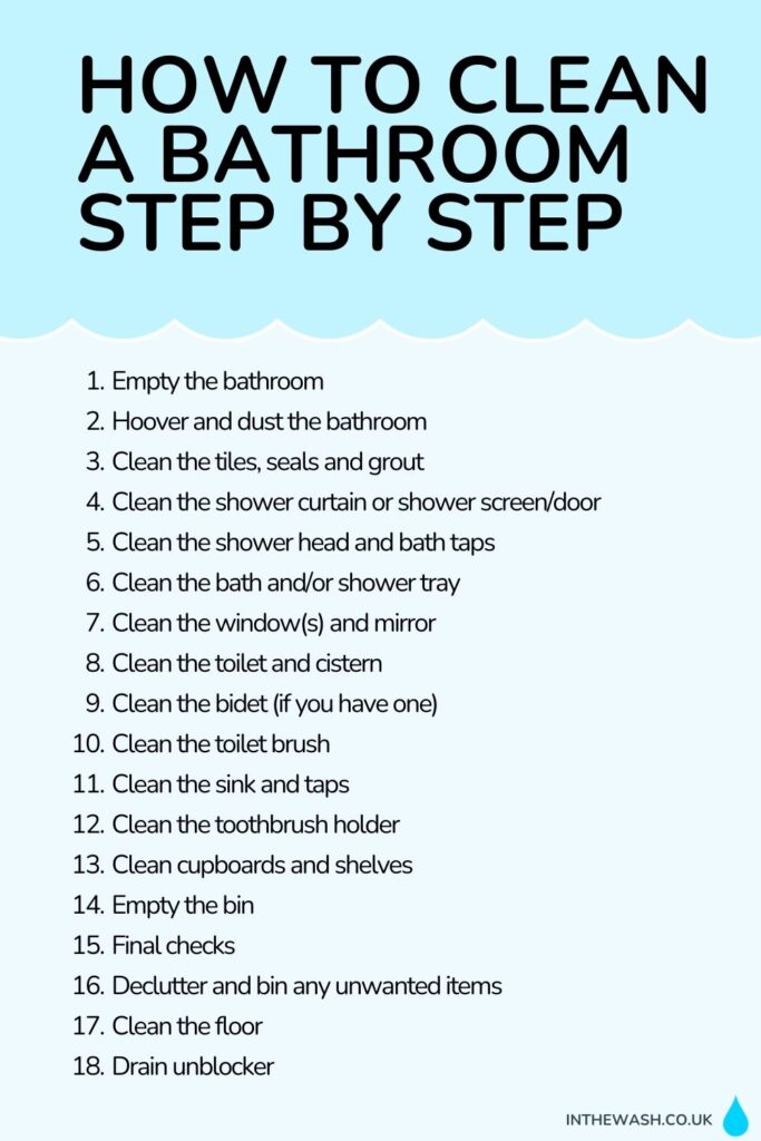 How to Clean a Bathroom Step by Step