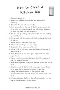 How to Clean a Kitchen Bin
