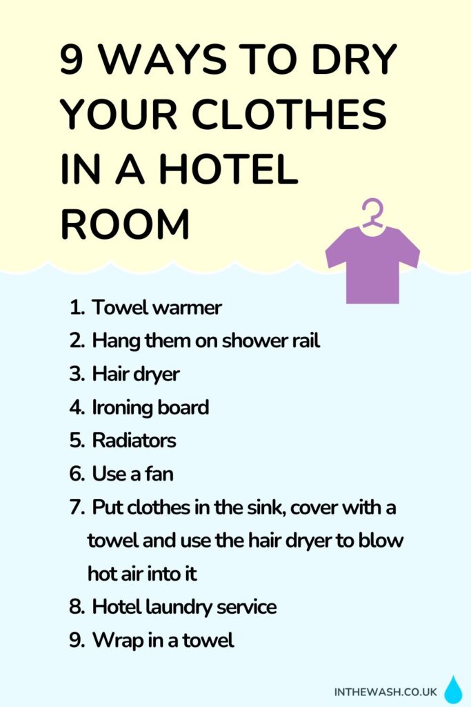 How to Dry Clothes Fast in a Hotel Room