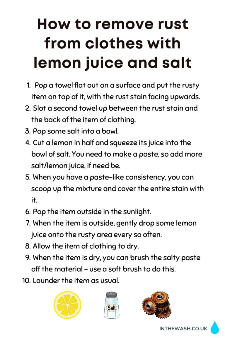 How to Remove Rust from Clothes
