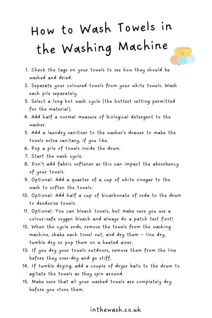 How to Wash Towels