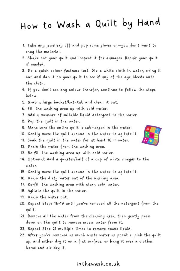 How to Wash a Quilt