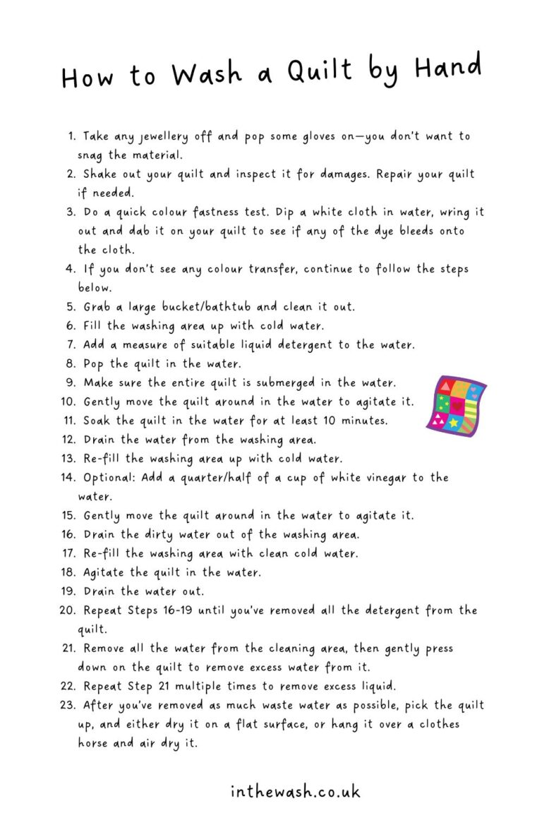 How to Wash a Quilt