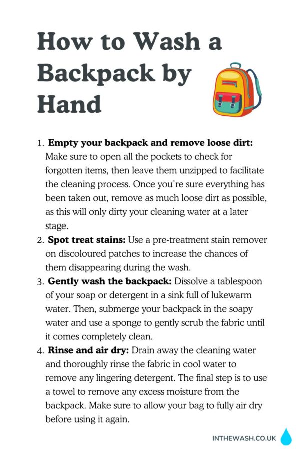 How to Wash a Backpack