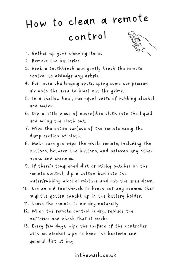 How to Clean a Remote Control