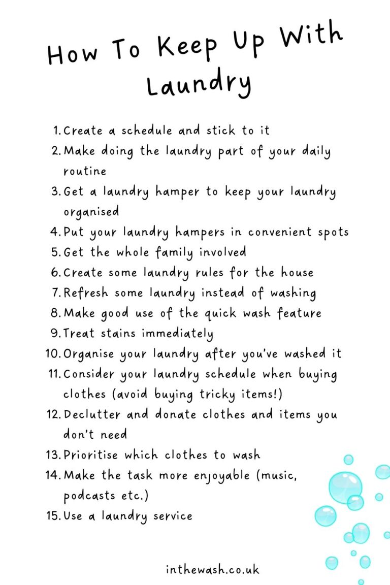How to Keep Up with Laundry