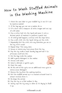 How to Wash Stuffed Animals