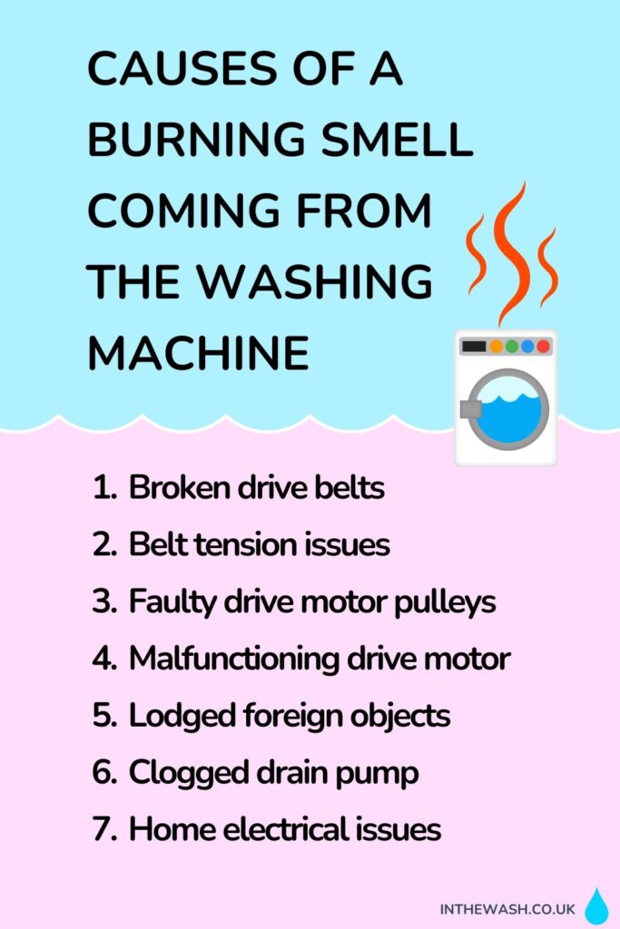 Burning Smell From Washing Machine - Causes and Solutions