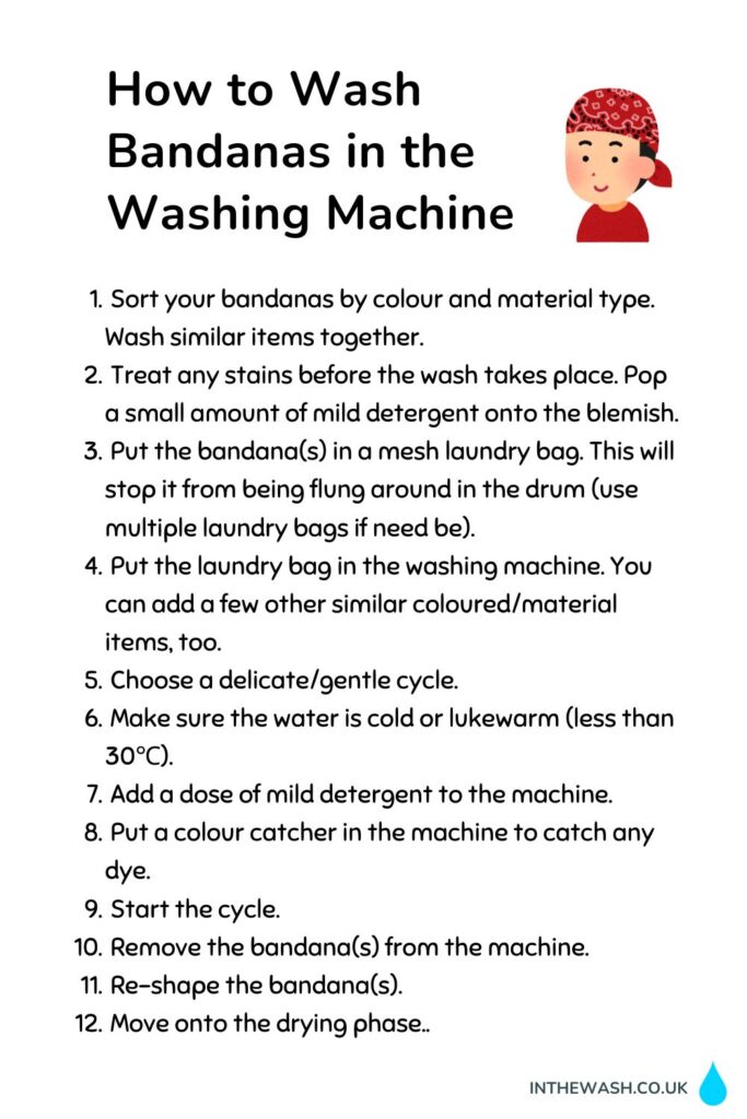 How to Wash a Bandana