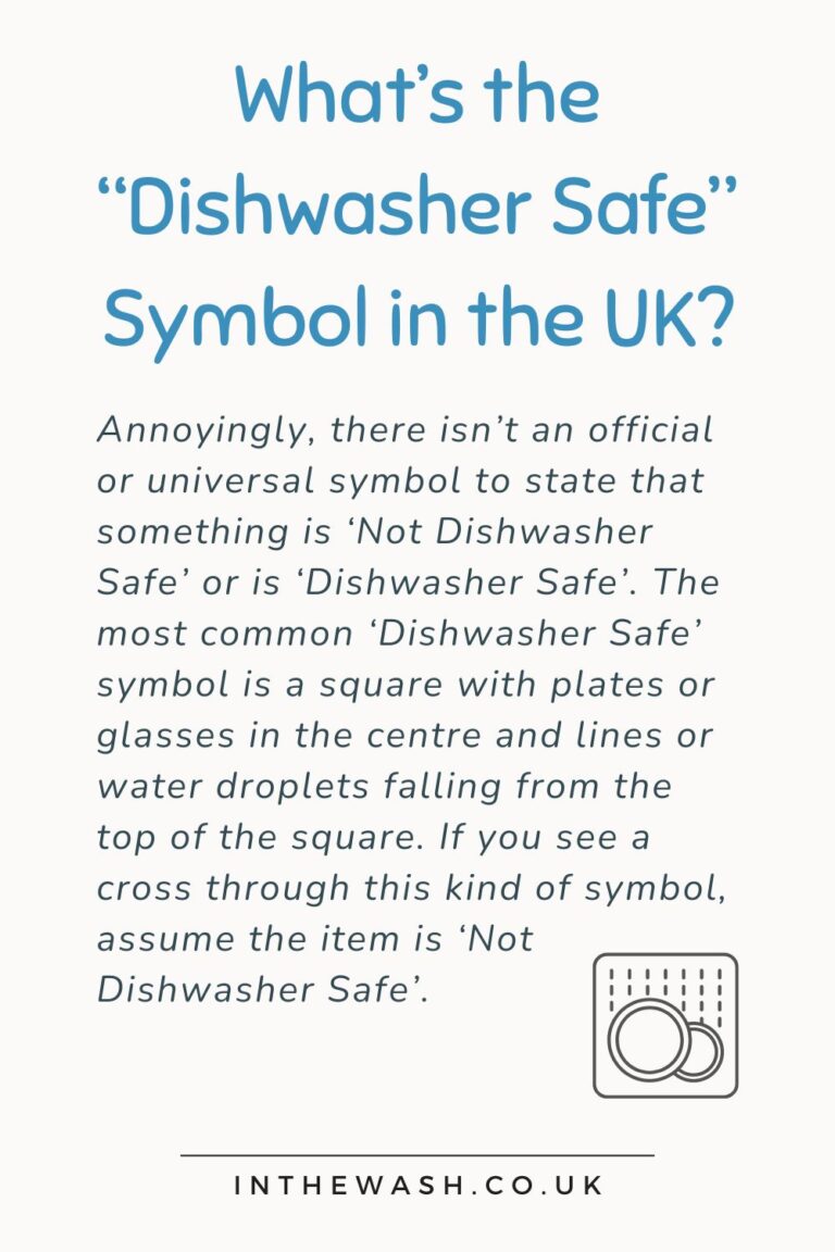What's the "Not Dishwasher Safe" Symbol in the UK?