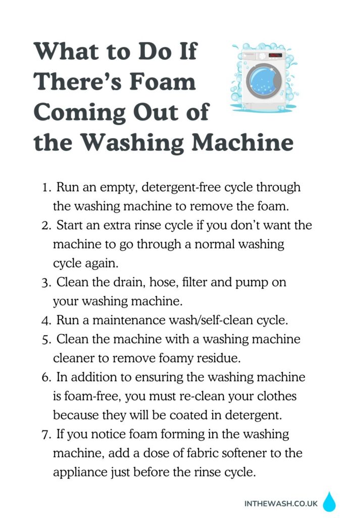 Why Is Foam Coming Out of the Washing Machine?