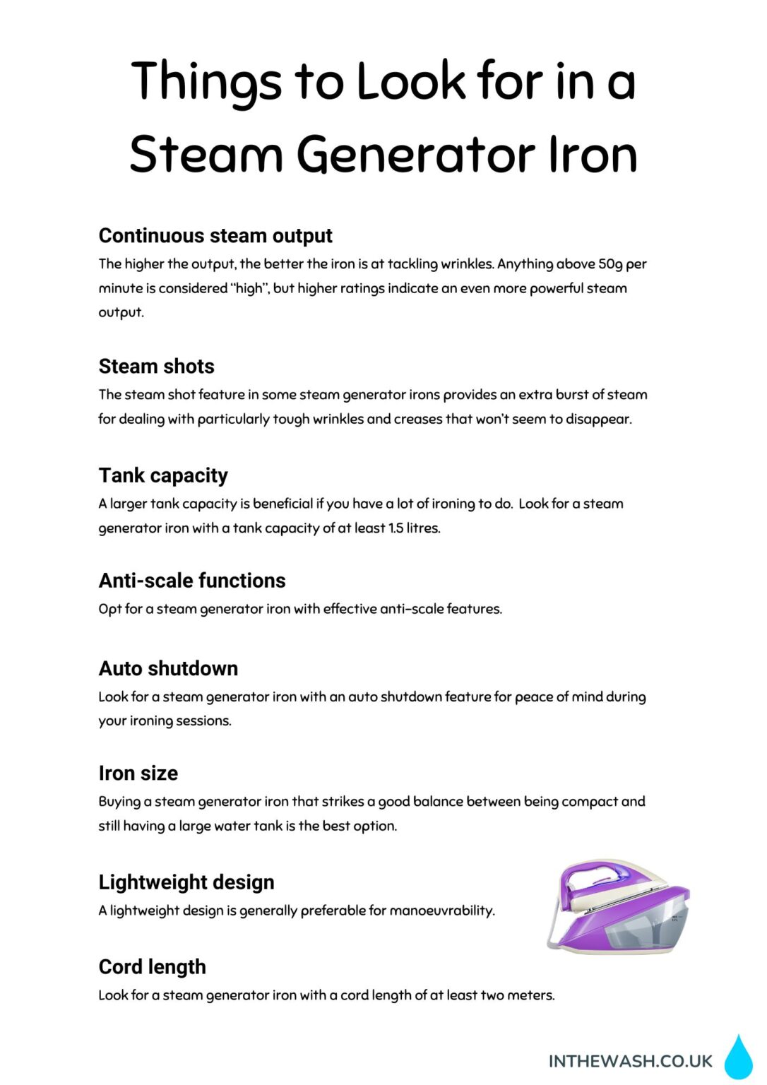 Best Steam Generator Irons (UK)