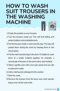 How to Wash Suit Trousers